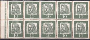 Stamp: Booklet Pane-Albrecht Dürer (1471-1528) (Germany, Federal ...