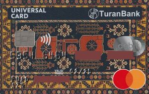 Bank Card: Universal Card (Turan Bank, Azerbaijan) Col:AZ-MC-0044