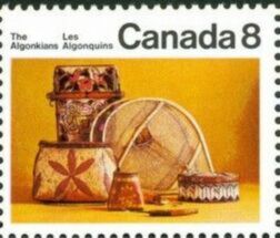 Stamp: Algonkian Artifacts (Canada(Native Amerindians of Canada ...