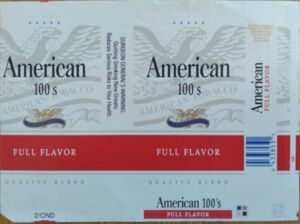 Cigarette Pack: American 100's (United States of AmericaCol:US-CT-0610