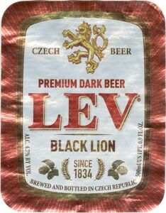 Drink Label: Lev - Black lion (Pivovar Havlíčkův Brod, Czech ...