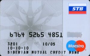 Bank Card: Siberian Mutual Credit Bank STB-Maestro (Siberian Society of ...