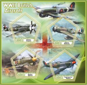 Stamp: World War II British aircraft (Djibouti: Illegal Stamps(Djibouti ...