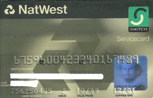 Bank Card: NatWest Servicecard (National Westminster Bank, United ...
