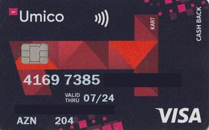 Tarjeta de Banco: Birkart Umico (Kapital Bank, AzerbaiyánCol:AZ-VI-0041