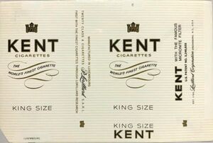 Cigarette Pack: Kent (LuxembourgCol:LU-CT-0008