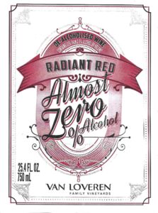 Drink Label: Radiant Red Almost Zero (Van Loveren, South AfricaCol:ZA ...