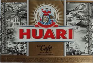 Drink Label: Huari con Cafe (Cervecería Boliviana Nacional S.A ...