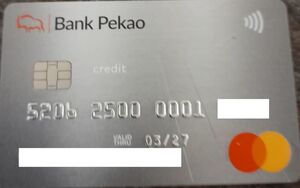 Bank Card: Mastercard (Bank Polska Kasa Opieki SA/Bank Pekao SA ...
