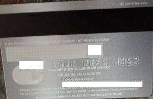 Bank Card: Mastercard (Bank Polska Kasa Opieki SA/Bank Pekao SA ...