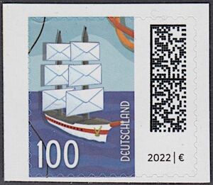 Timbre: Letters as Ship (Allemagne, République Fédérale(World of the ...