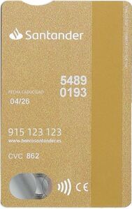 Bank Card: Santander Débito (Banco de Santander, SpainCol:ES-MC-0513.02