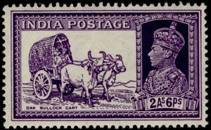 Stamp: Dak Bullock Cart (India(King George VI - Definitives (1937-40 ...