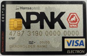 Bank Card: Npnk (Hansapank, EstoniaCol:EE-VE-0056