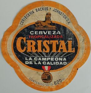 Drink Label: Cristal (Cervecería Backus y Johnston S.A., PeruCol:PE ...