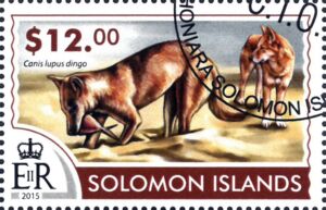 Stamp: Canis lupus dingo (Solomon Islands(Dingo (2015)) Mi:SB 3168,Yt ...