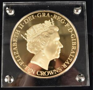 Coin: 10 Crowns (Queen Elizabeth II 90th Birthday) (Gibraltar(2016 ...