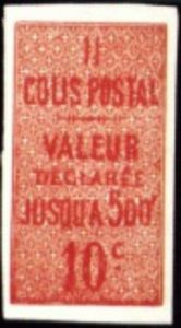 Stamp: Parcel post, insured value (France(parcel Delivery) Yt:FR CP1,Mi ...