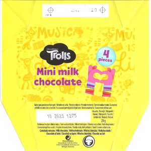 Chocolate Wrapper: DreamWorks Trolls Mini Milk Chocolate (LLS Sławomir ...