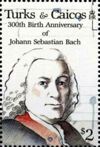 Stamp: Johann Sebastian Bach (Turks and Caicos Islands(Handel and Bach ...