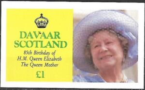 Stamp: 85th Birthday of the Queen Mother (Scotland, Davaar Island ...