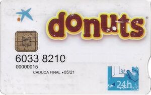Bank Card: Donuts (Caixabank, SpainCol:ES-GM-0413