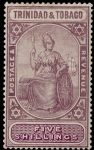 Stamp: Seated Britannia (Trinidad and Tobago(Britannia Definitives) Sg ...