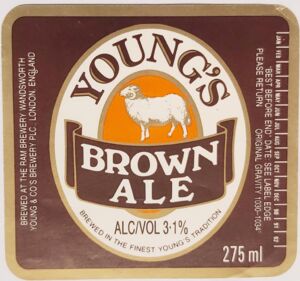 Drink Label: Youngs Brown Ale (Youngs, United Kingdom of Great Britain ...