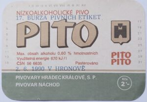 Drink Label: Pito - 17 burza v Hronove (Pivovar Primátor Náchod, Czech ...