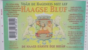Drink Label: Haagse Bluf (De Haagse Hoppenbrouwer, NetherlandsCol:NL ...