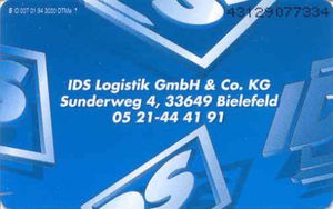 Phonecard: IDS Logistik GmbH & Co. KG - DIN ISO 9001 (Deutsche Telekom ...