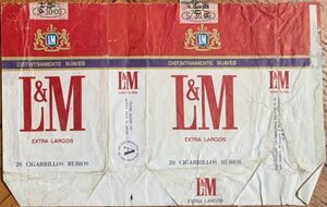 Cigarette Pack: L&m (PeruCol:PE-CT-0050