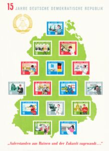 Stamp: 15 Years DDR (Germany, Democratic Republic (DDR)(15th ...