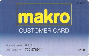 Functional Card: Makro - customer card (Shops - Supermarkets, United ...