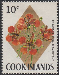 Stamp: Flamboyant Poinciana (Cook Islands(Flowers) Mi:CK 162y,Yt:CK 236 ...