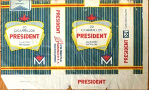 Cigarette Pack: President (ColombiaCol:CO-CT-0078