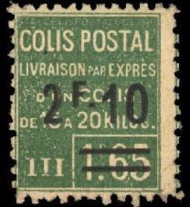 Stamp: parcel Post (France(Parcel post) Yt:FR CP71,Mi:FR PP57,Sn:FR Q70 ...