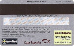 Bank Card: Caja España (Caja España, SpainCol:ES-VI-0420.04