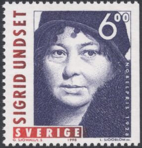 Stamp: Sigrid Undset (1928) (Sweden(Nobel Prize Winners - Literature ...