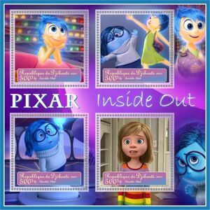 Stamp: Animation, Cartoons Pixar Inside Out (Djibouti: Illegal Stamps(Djibouti) Col:DJ 2021-02/1