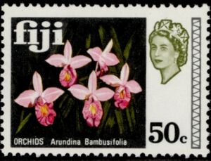 Stamp: Bamboo Orchid (Arundina bambusifolia) (Fiji(Decimal Currency ...