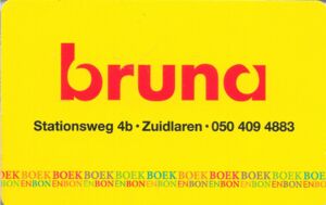 Gift Card: Bruna - Zuidlaren (Boekenbon, Netherlands(Bruna) Col:NL ...