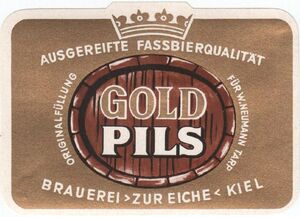 Drink Label: Eiche Gold Pils (Brauerei zur Eiche closed, Germany ...