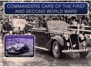邮票: Mercedes Benz 770 Adolf Hitler (中非共和国: 非法邮票(Commanders cars of the ...