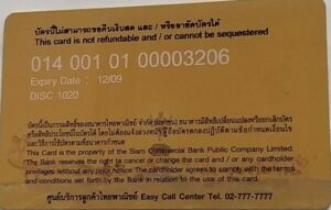 Bank Card: SCB -Suvarnabhum Cash Card (Siam Commercial Bank ...