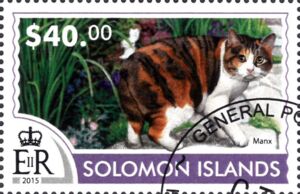 Stamp: Manx Cat (Solomon Islands(Cats (2015)) Mi:SB 3166 📮