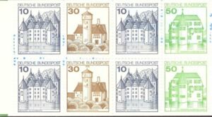 Stamp: Booklet Pane-Strongholds and Castles (Germany, Federal Republic ...