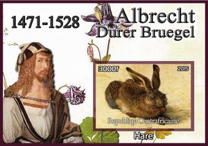 الطابع: Art Albrecht Durer (جمهورية أفريقيا الوسطى: طوابع غير قانونية ...