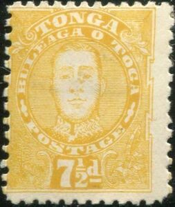 Stamp: King George Tupou II (1874-1918) (Tonga(Definitives 1895: King ...