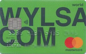 Bank Card: Wylsacom (Tinkoff Credit Systems, RussiaCol:RU-MC-2753.01
